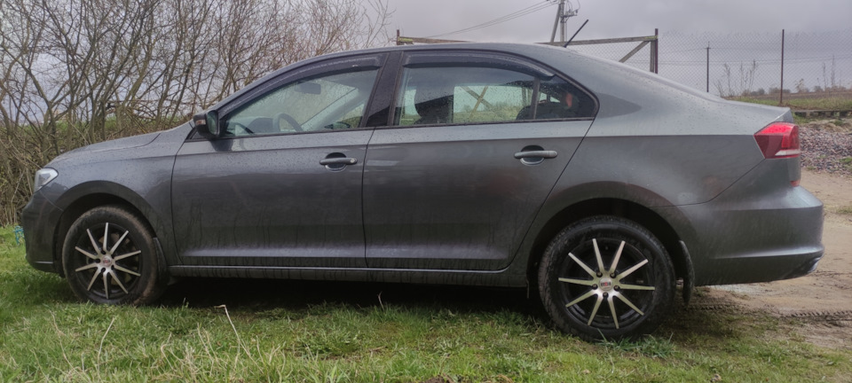 Собрал летний комплект колëс и покрасил барабаны. — Volkswagen Polo ...