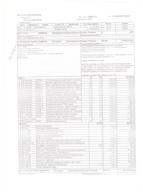 987498 Болт М8х53 Volvo | Запчасти на DRIVE2