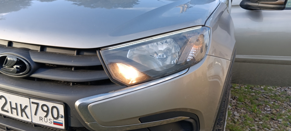#75 LED в ДХО. — Lada Гранта Лифтбек (2G), 1,6 л, 2020 года | тюнинг ...