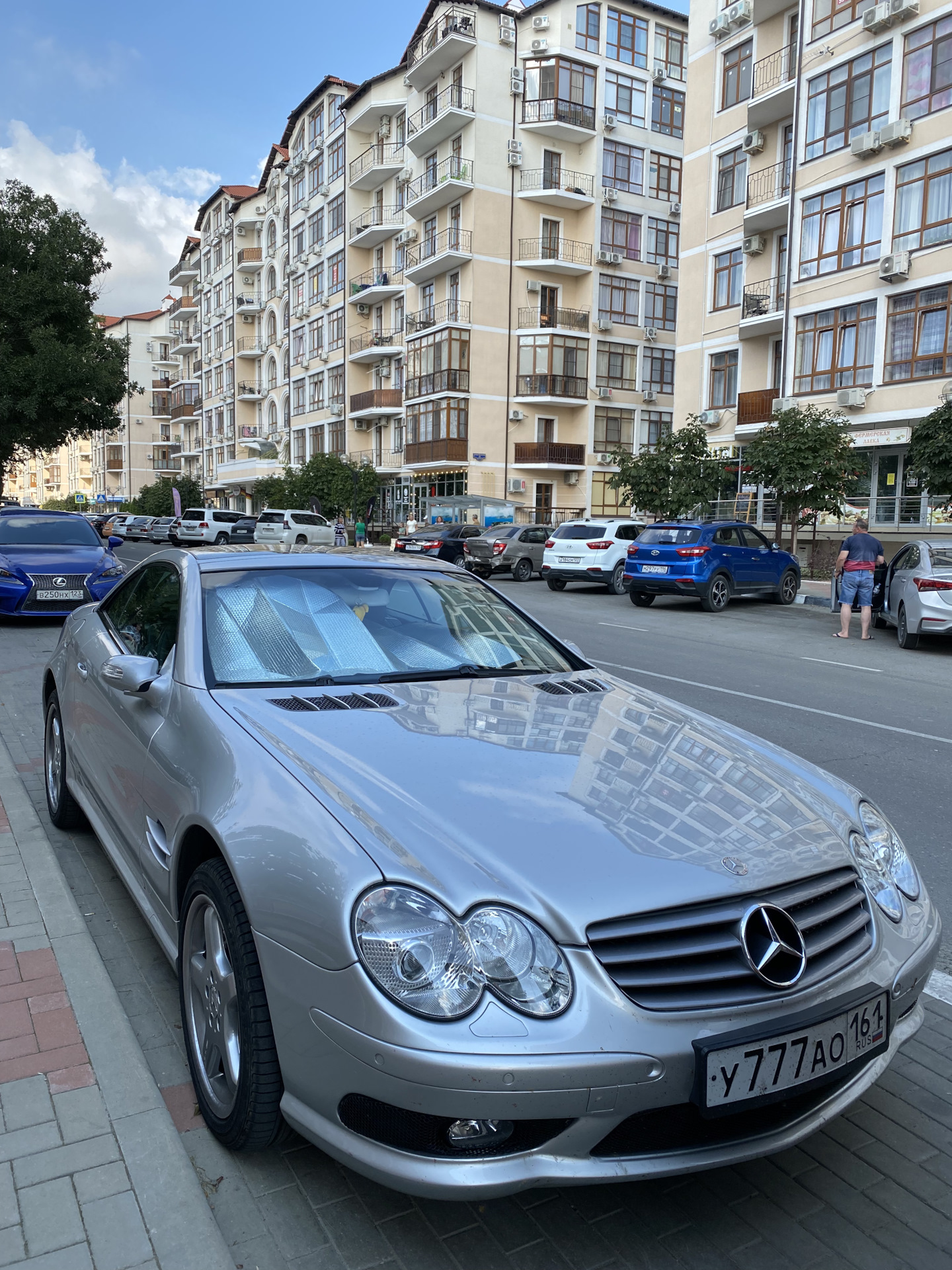 Первый выезд на дальняк — Mercedes-Benz SL-Class (R230), 5 л, 2003 года ...