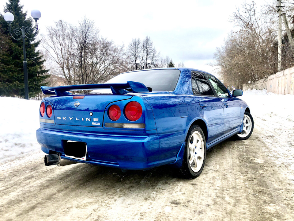 Финал Покраска Nissan Skyline ENR34 — Nissan Skyline (R34), 2,5 л, 1999 ...
