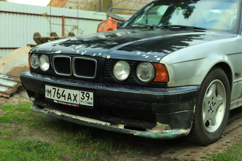 Оригинальная губа Zender (BMW E34) — BMW 5 series (E34), 2 л, 1991 года ...
