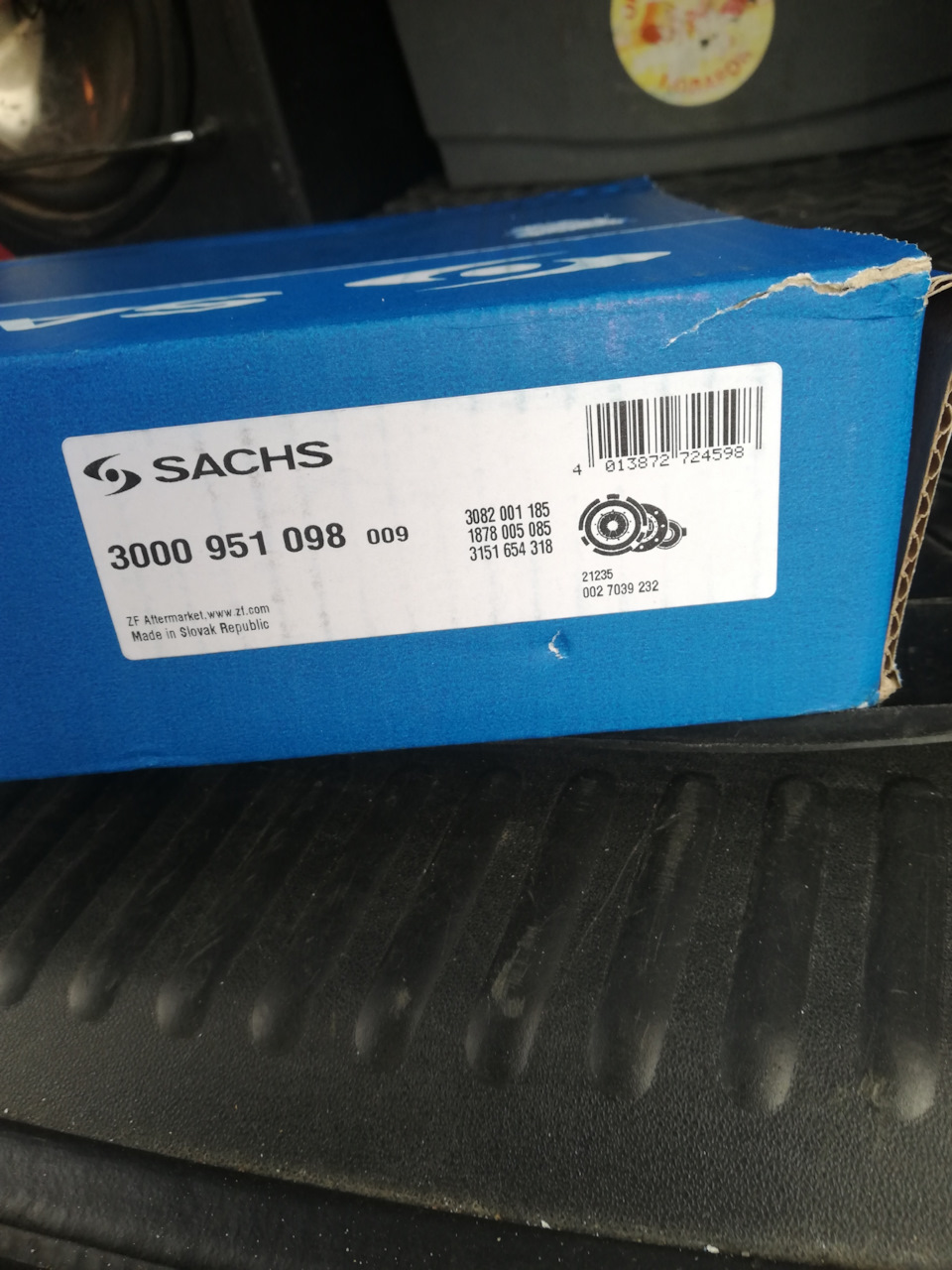 3000951098 Сцепление, комплект SACHS | Запчасти на DRIVE2