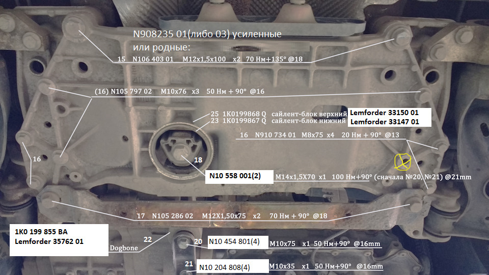 1K0199868Q Сайлентблок VAG | Запчасти на DRIVE2