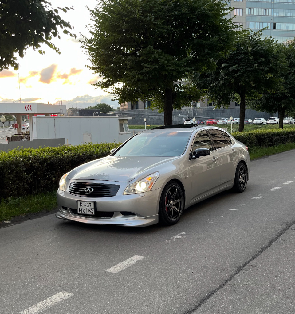 ГУБА СПОРТ ДОРЕСТ + ПОЛИРОВКА ФАР — Infiniti G35 Sedan (V36), 3,5 л, 2007 года | тюнинг | DRIVE2