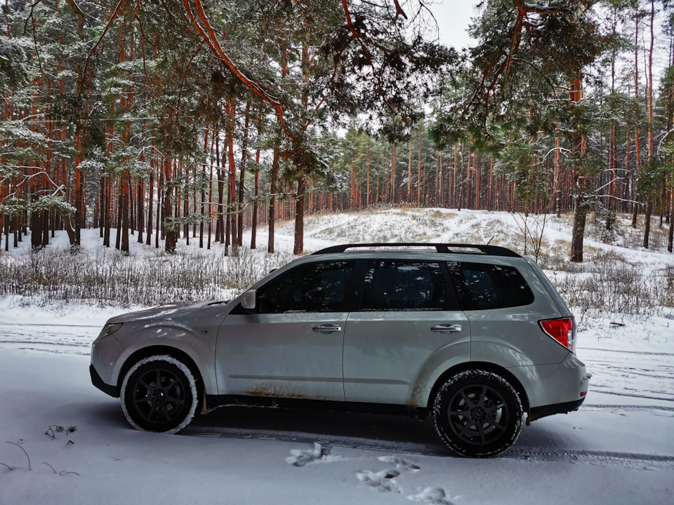 Вот и у нас снежок выпал. — Subaru Forester (SH), 2,5 л, 2008 года ...