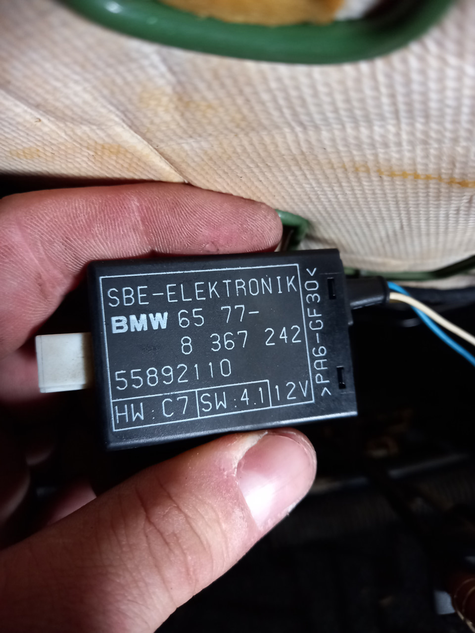 65778367242 Датчик присутствия пассажира BMW | Запчасти на DRIVE2