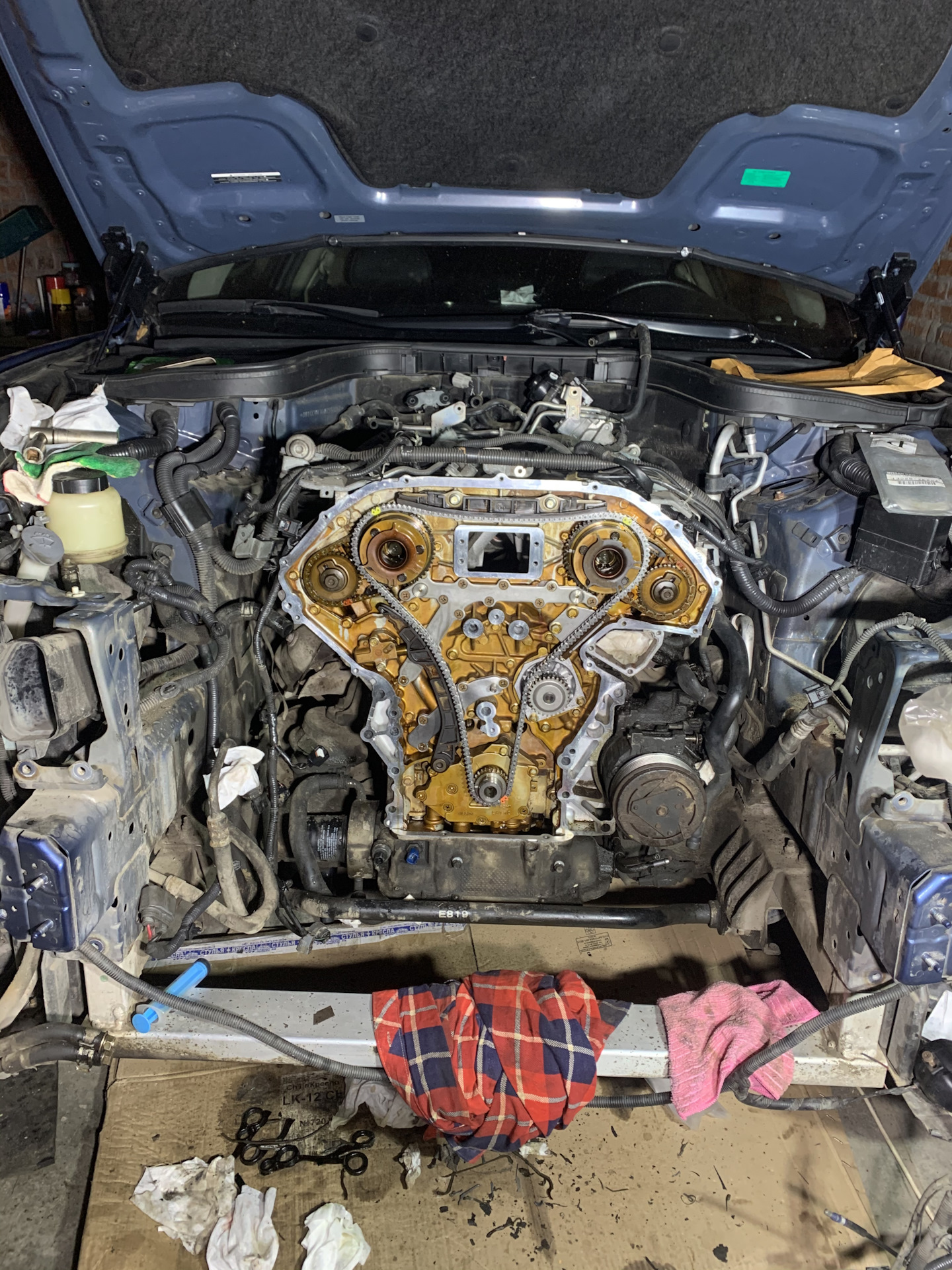 Прокладки масляных каналов + лёгкое ТО — Infiniti G37 Coupe, 3,7 л, 2008 года | плановое ТО | DRIVE2