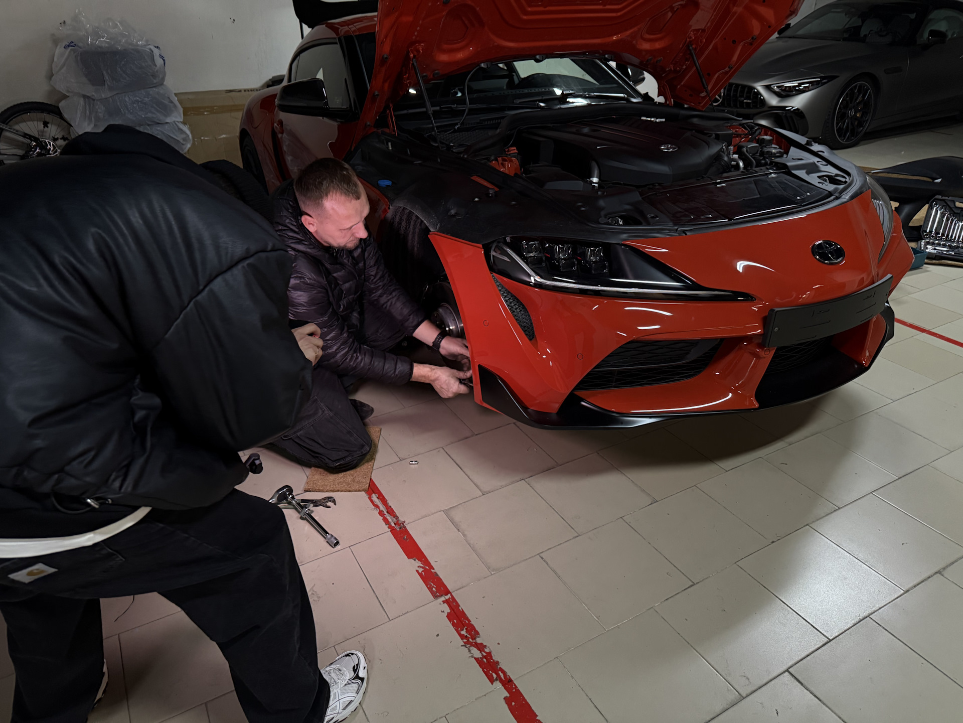 Примерка бампер Adro 5.1 на Supra mk5 — Toyota Supra (90), 3 л, 2024 ...