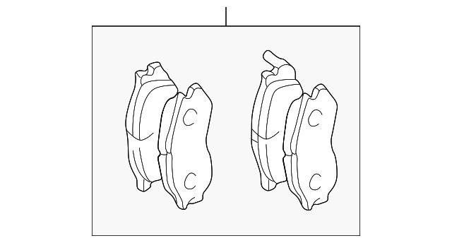 MZ690568 Комплект тормозных колодок. Передняя ось Mitsubishi | Запчасти ...