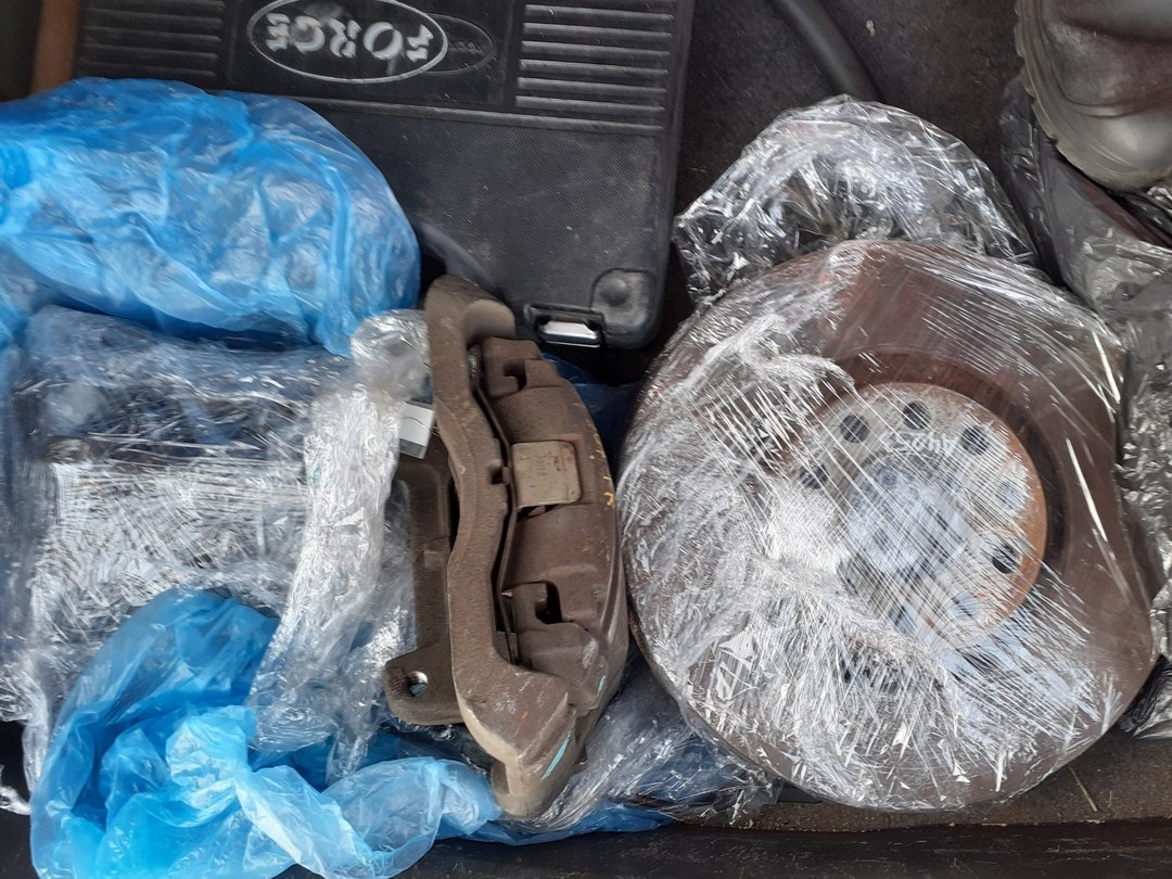 Установка тормозов ATE от б7 320х30мм. — Audi A4 (B6), 1,8 л, 2004 года ...