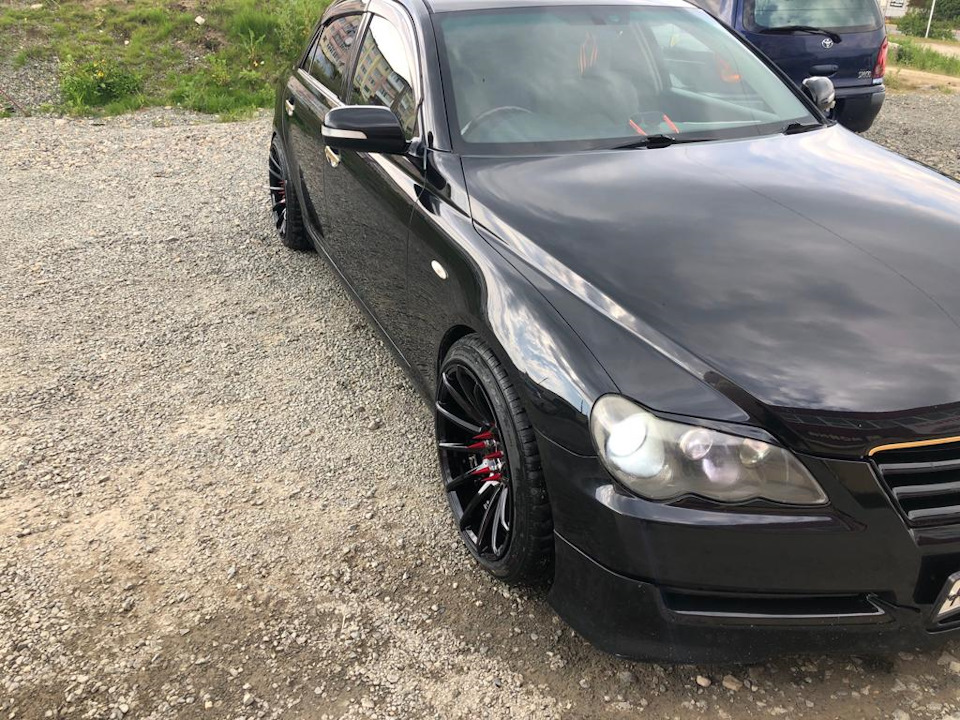 Первый выезд на новом литье ))) — Toyota Mark X (GRX120), 3 л, 2005 ...