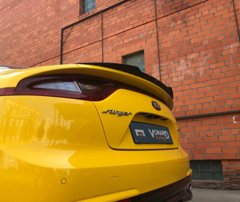 Стильный спойлер лезвие для KIA Stinger — Vonard-tuning на DRIVE2