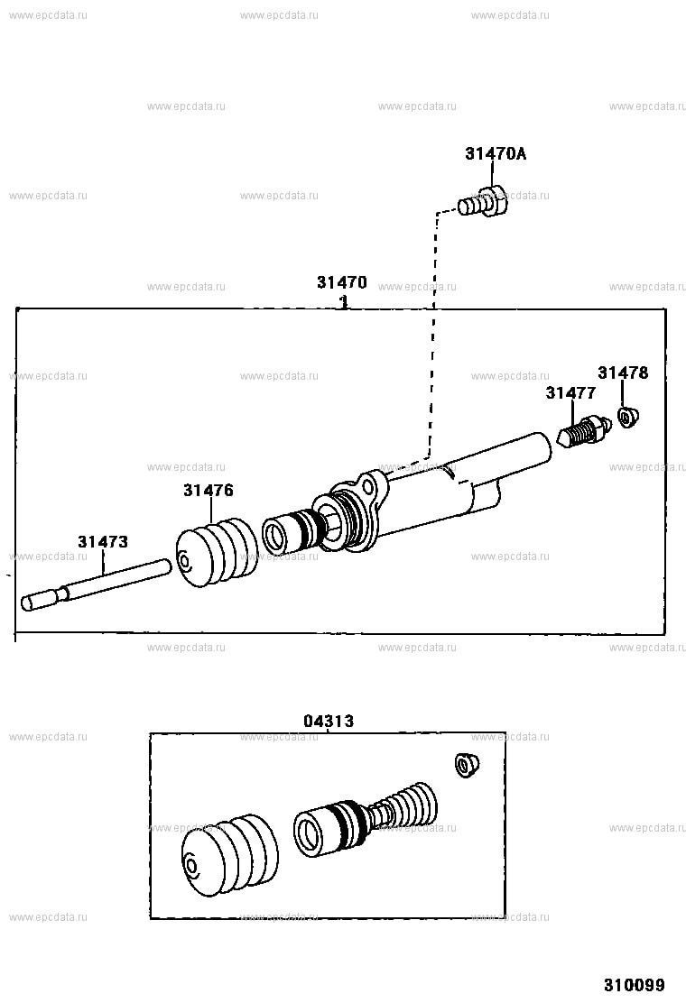 #2359. — 31-05 — Clutch release cylinder — Рабочий цилиндр сцепления ...