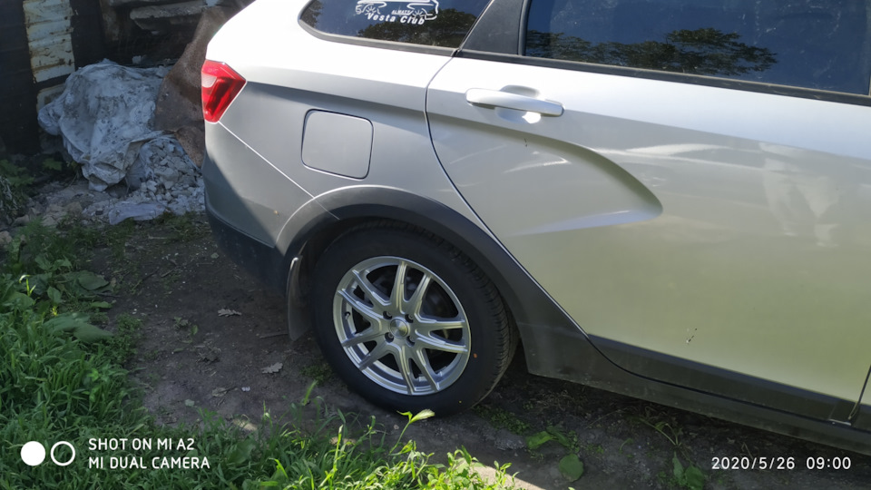 16 -е на лето — Lada Vesta SW Cross (1G), 1,8 л, 2018 года | шины | DRIVE2