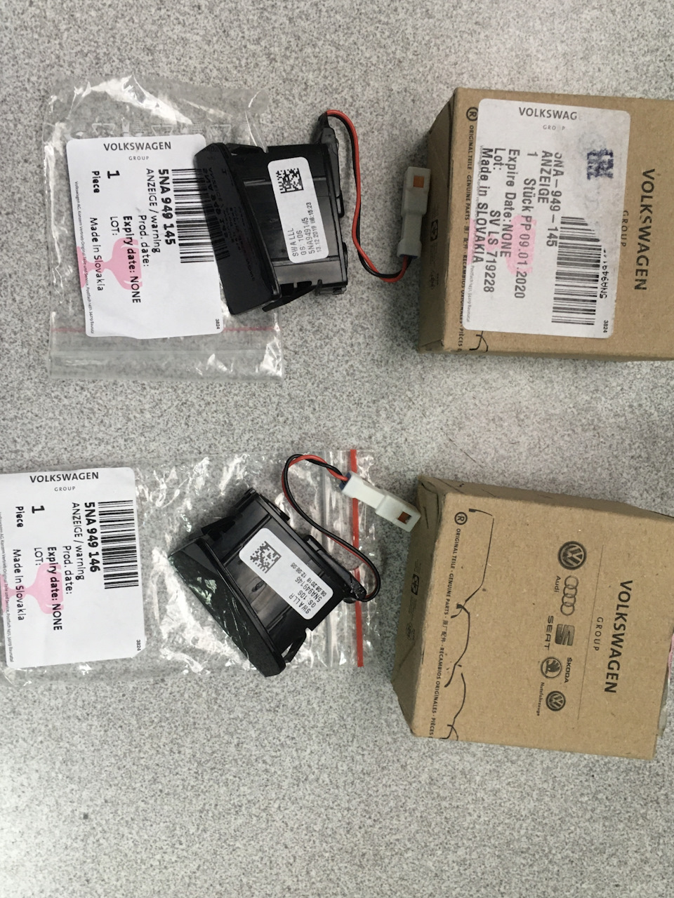 5NA949145 Индикатор слепых зон Лампочка Volkswagen Tiguan VAG ...