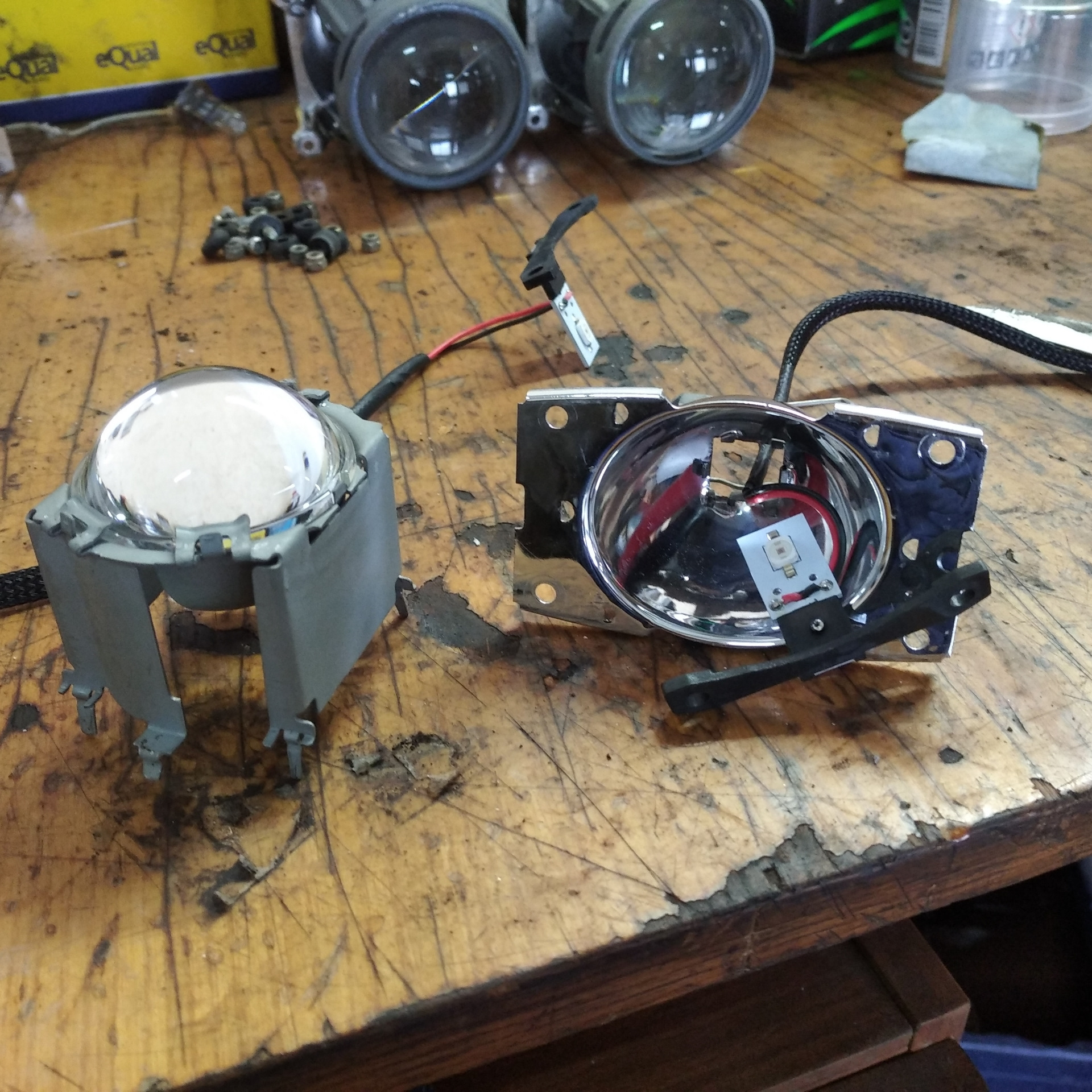 Фары а6с4 на 100 с4 — Audi 100 (C4), 2,3 л, 1993 года | тюнинг | DRIVE2