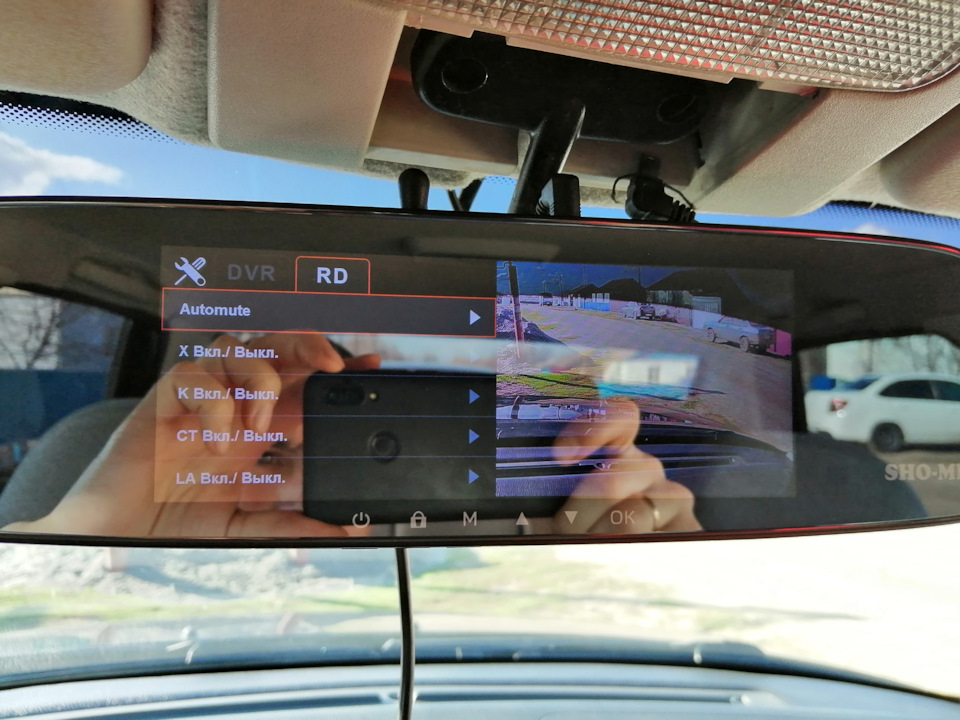 Зеркало с антирадаром и видеорегистратором Sho-Me Combo Mirror — Lada ...