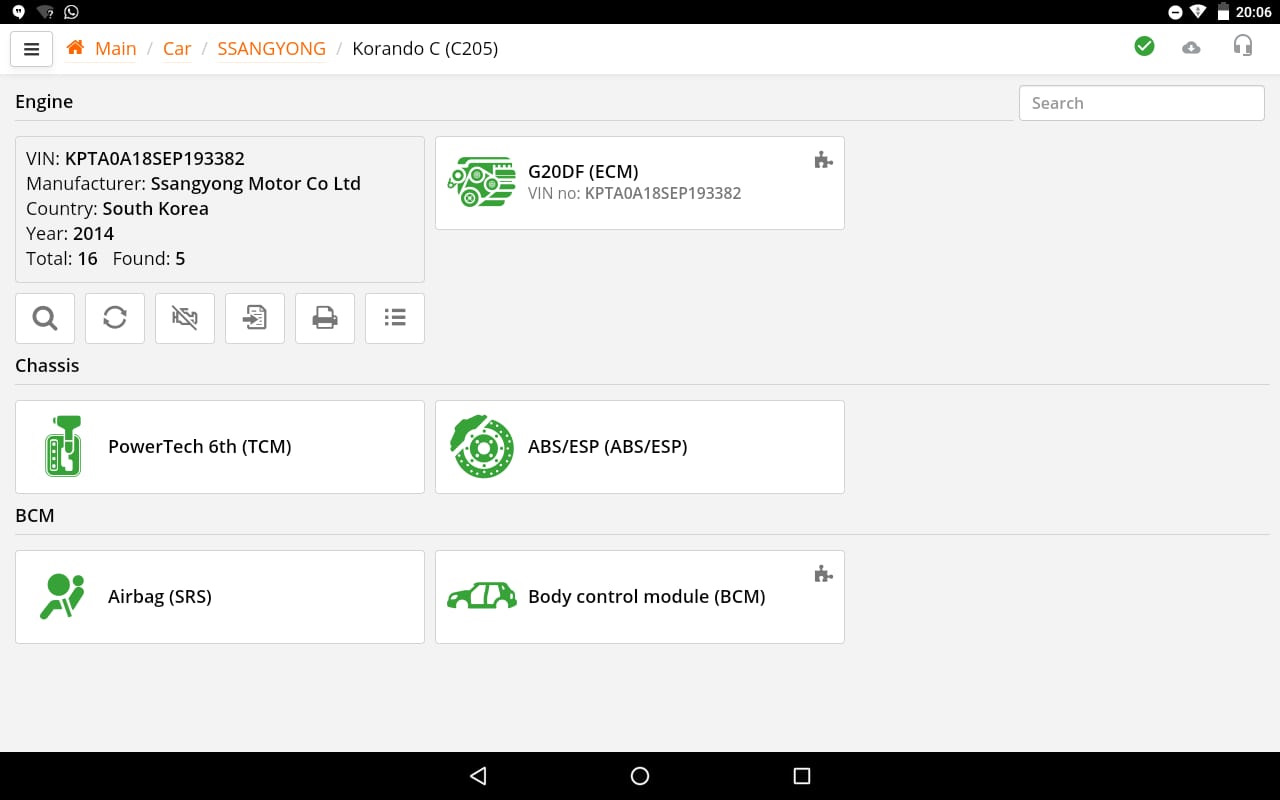 10. Обновление ПО ЭБУ SIM2K-C201: K2065ZZS1D4K — SsangYong Actyon (2G), 2 л, 2014 года ...