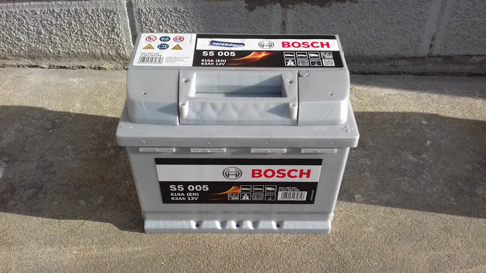 Проверка тока утечки + аккумулятор Bosch S5 Silver Plus 63Ah 610A ...