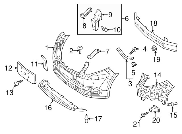 A44788003169051 Кронштейн переднего правого бампера Vito W447 2014 ...