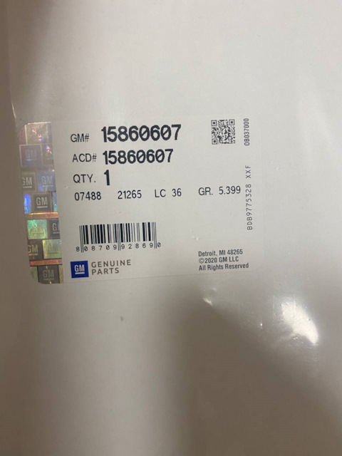 15860607 Прокладка крышки редуктора заднего моста / Chevrolet Tahoe ...