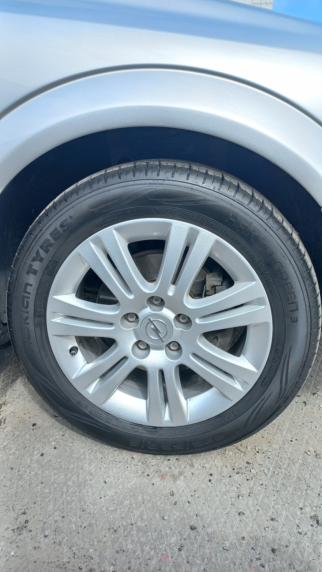 Резина летняя Nokian Hakka Green 3 — Opel Astra H, 1,6 л, 2008 года ...