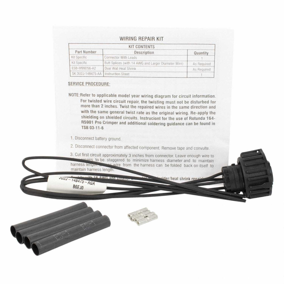 WPT1539 Traction control switch connector. wire — front, rear ...