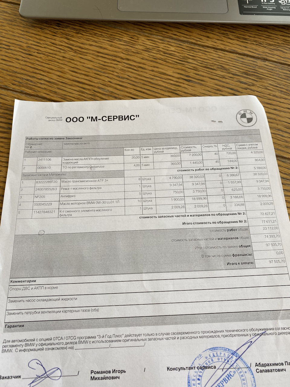 24007855263 Фильтр АКПП F85 BMW | Запчасти на DRIVE2