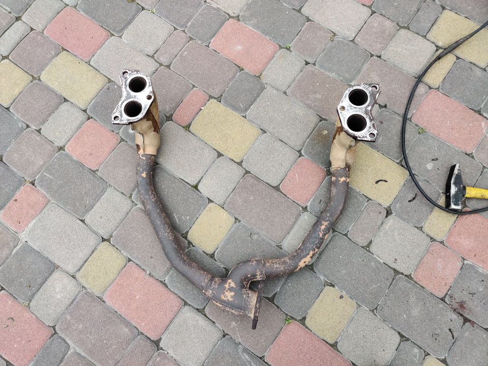 1. Замена выхлопной — Subaru Legacy (BE/BH/BT), 2 л, 2000 года | своими ...