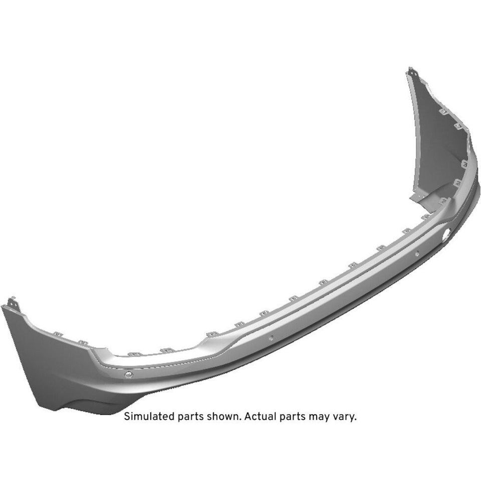 84341010 Нижняя крышка заднего бампера черного цвета GM | Запчасти на ...