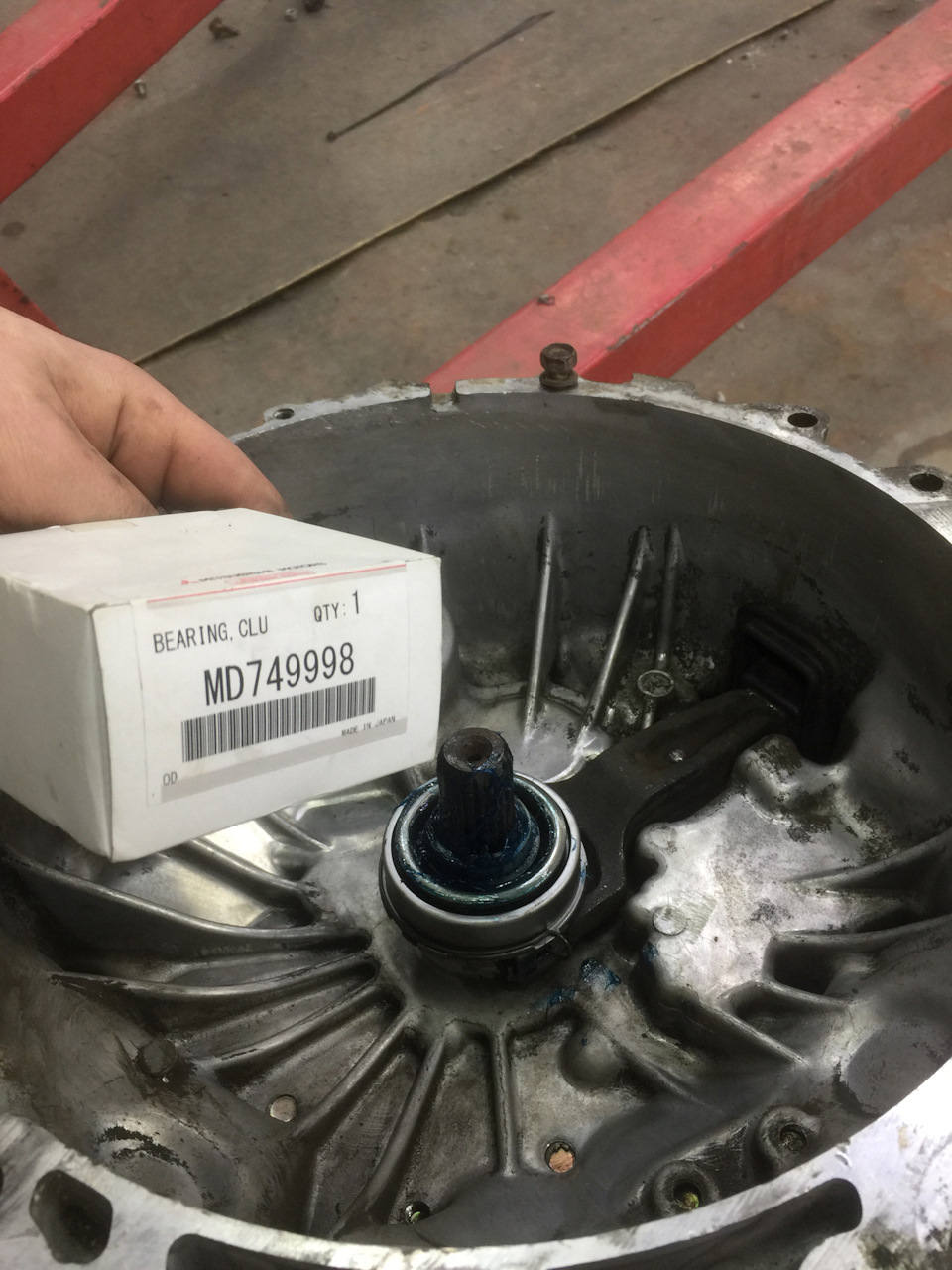 Отмывание кпп, лыжи, выжимной подшипник — Mitsubishi Eclipse (1G), 2 л ...