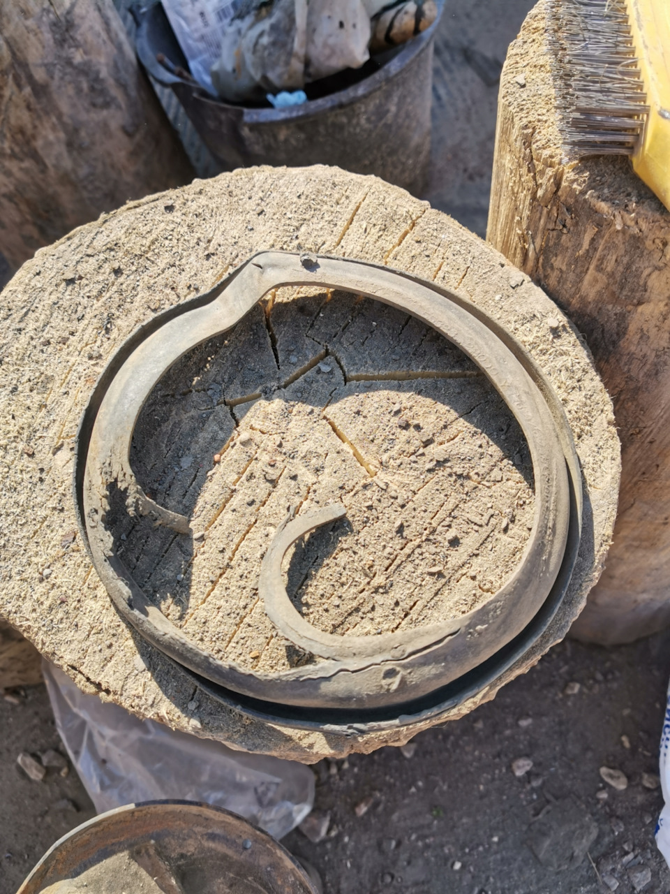 амортизатор замена задний — Hyundai Accent (2G), 1,6 л, 2004 года ...