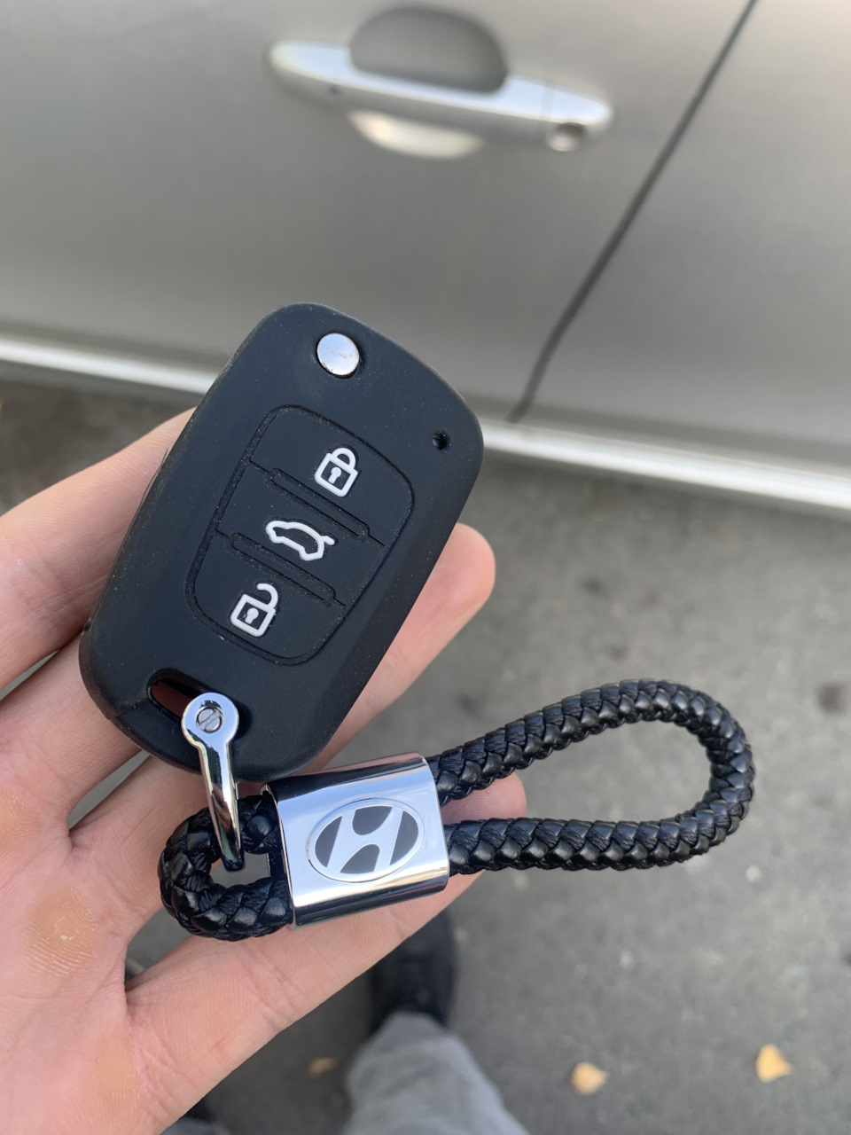 Чехол на ключ и брелок — Hyundai i30 (1G), 1,6 л, 2011 года ...