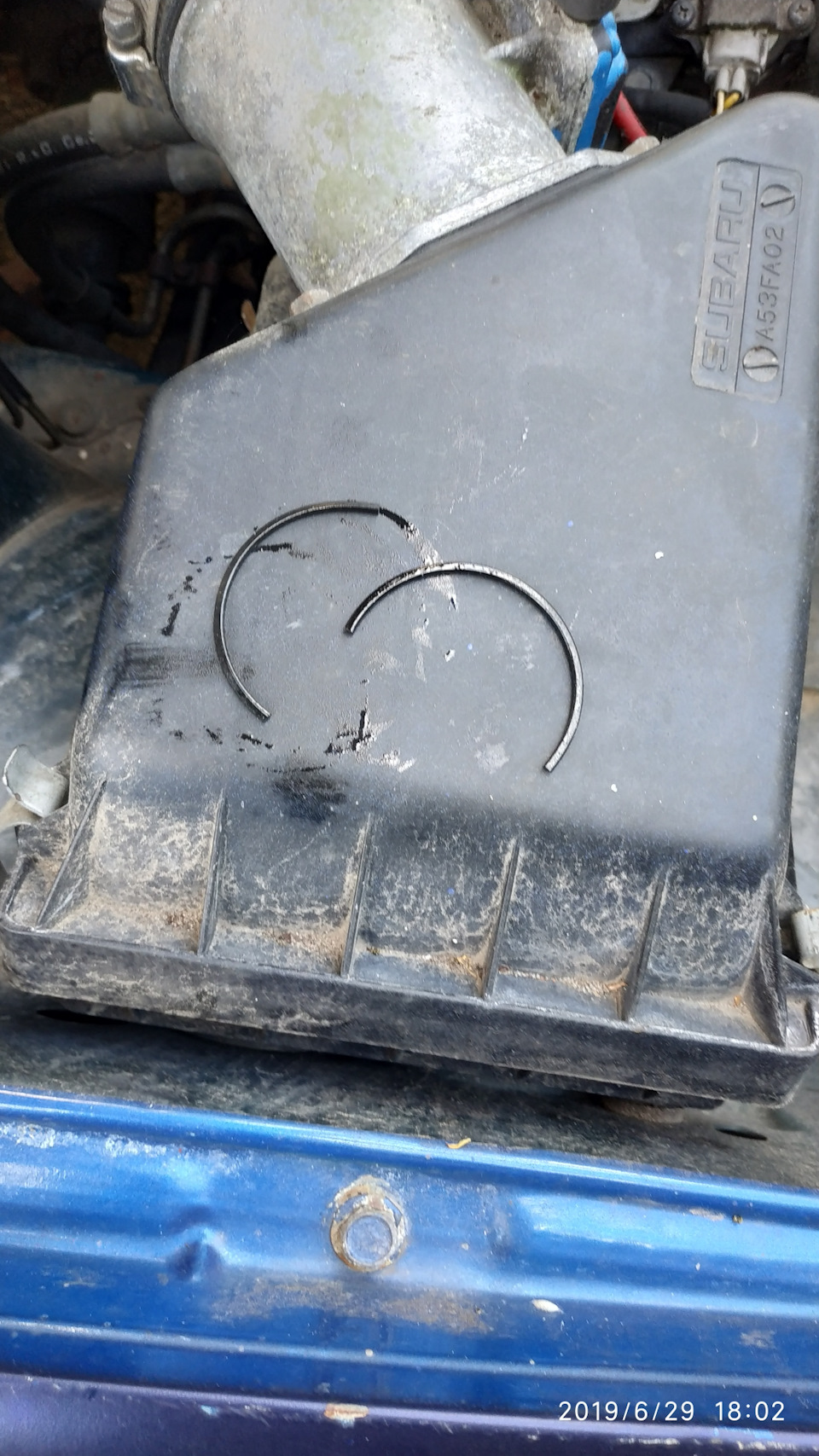 Устранил течь и везу на ремонт кузова — Subaru Impreza (GC, GF), 2 л ...