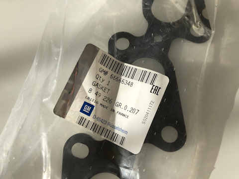 55565348 Прокладка выпускного коллектора GM | Запчасти на DRIVE2