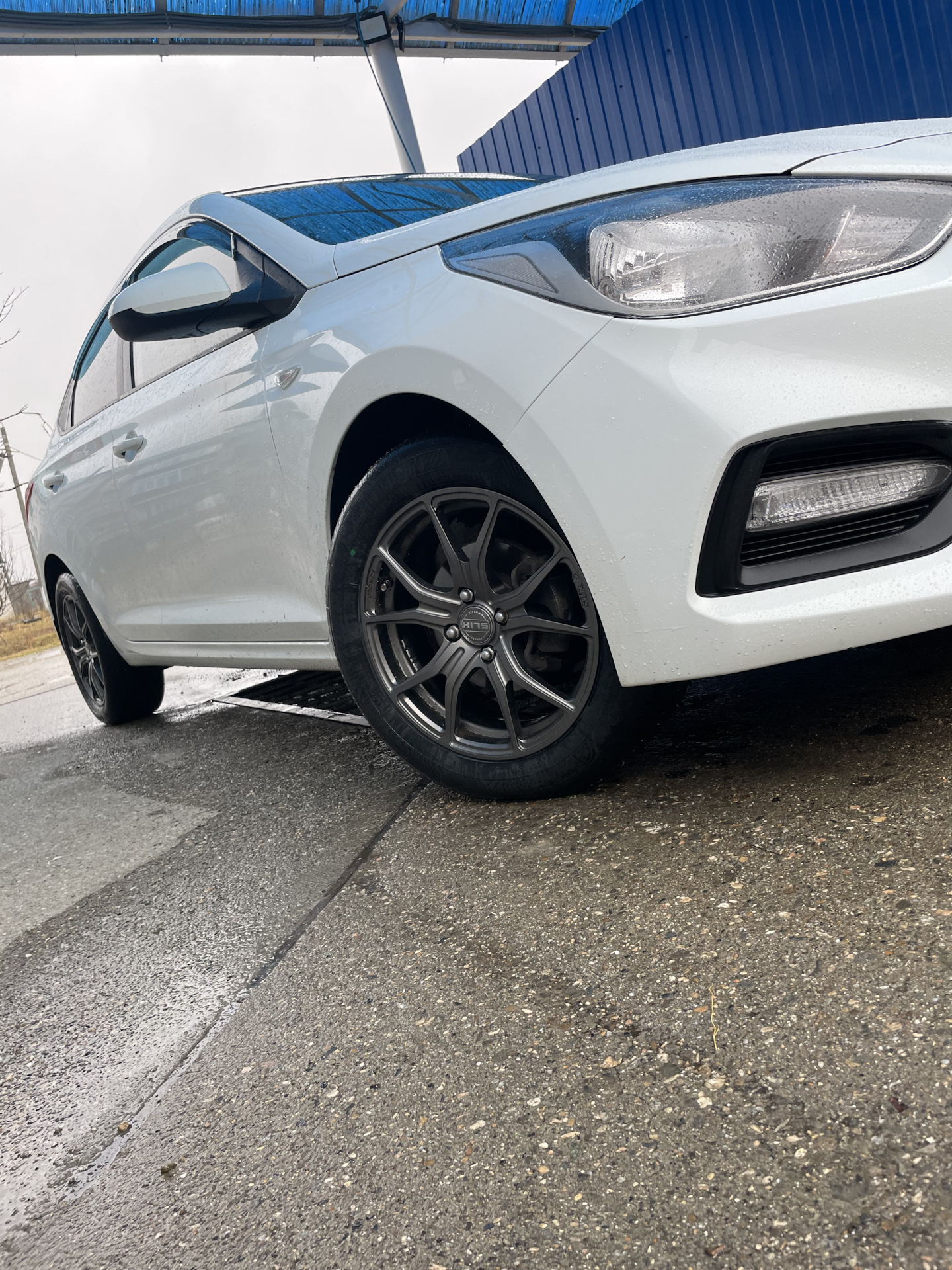 Кованные диски Slik на солярис 2017 г. — Hyundai Solaris (2G), 1,6 л ...