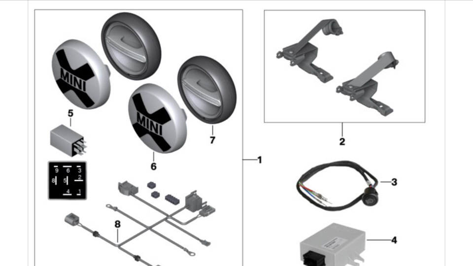#46 MINI Driving Lights Led — MINI Countryman (2G), 2 л, 2018 года ...