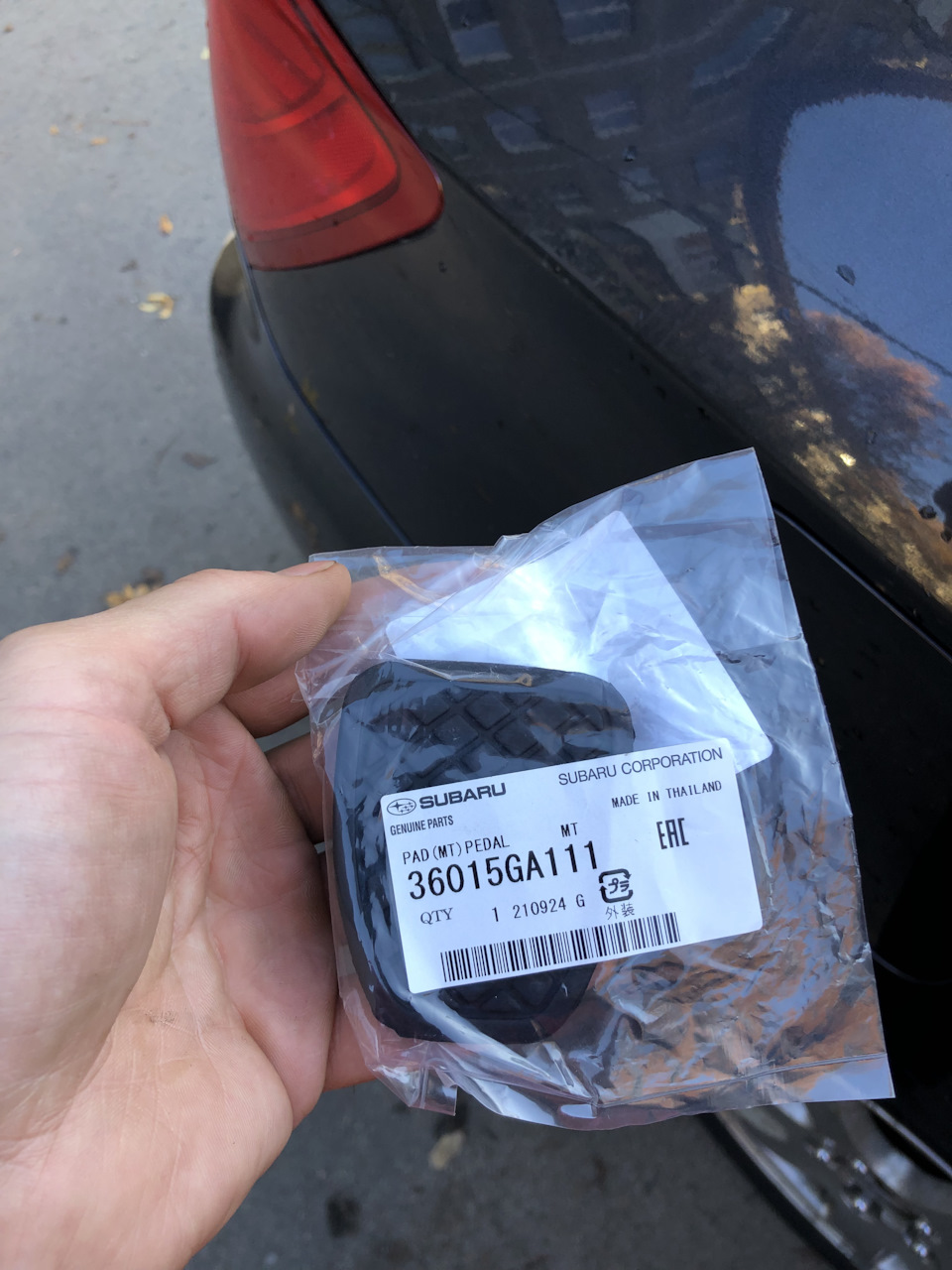 Накладки на педали OEM, и Щетки стекла — Subaru Impreza (GE, GH), 1,5 л ...