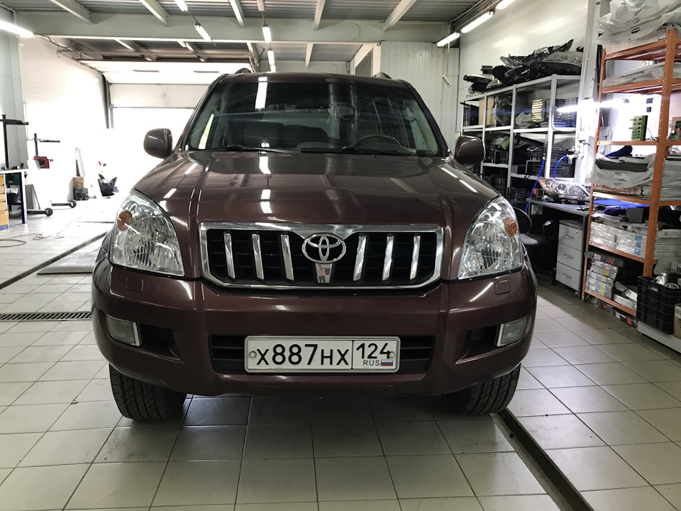 Заменил стекла фар — Toyota Land Cruiser Prado 120-series, 4 л, 2007 ...