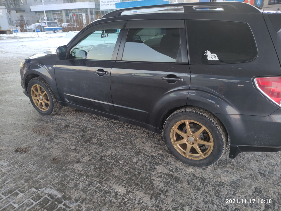 Покраска дисков R17 RAYS Sebring — Subaru Forester (SH), 2,5 л, 2008 ...