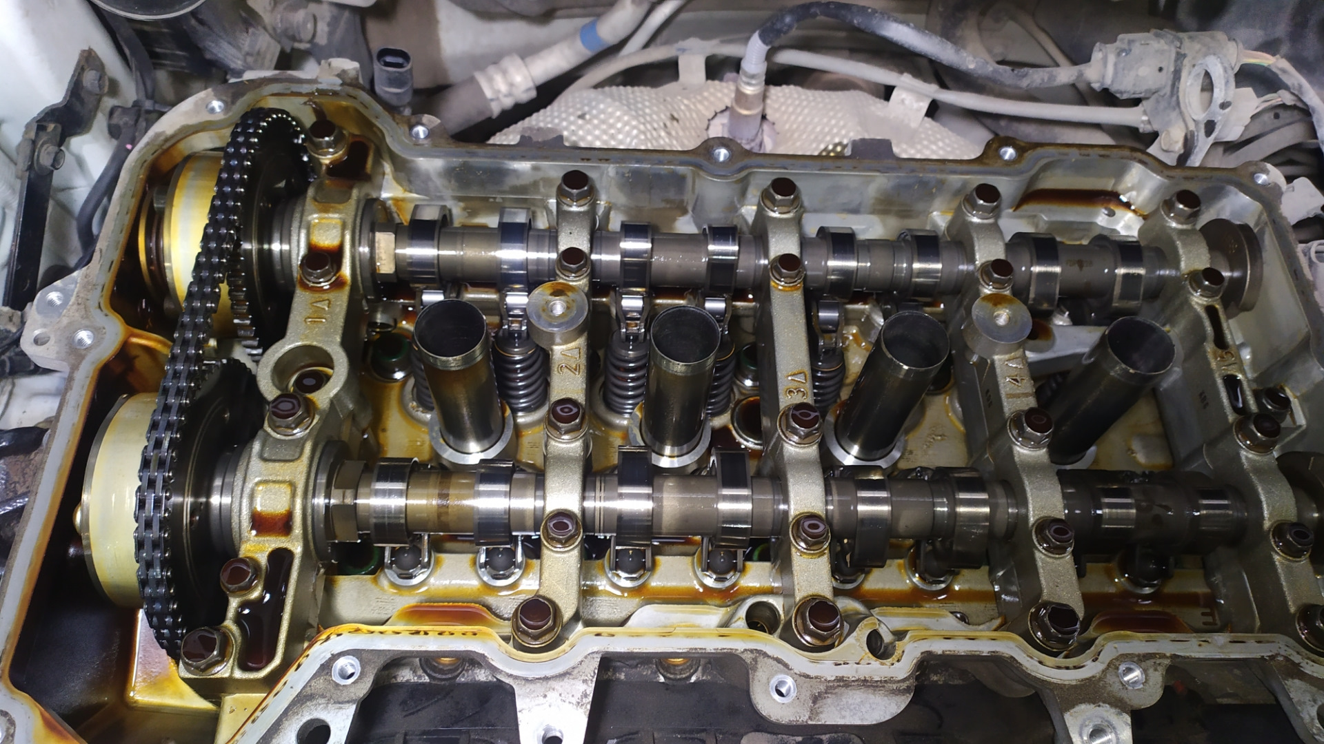 Замена цепи и ремня грм — Hyundai Elantra (5G), 1,8 л, 2015 года ...