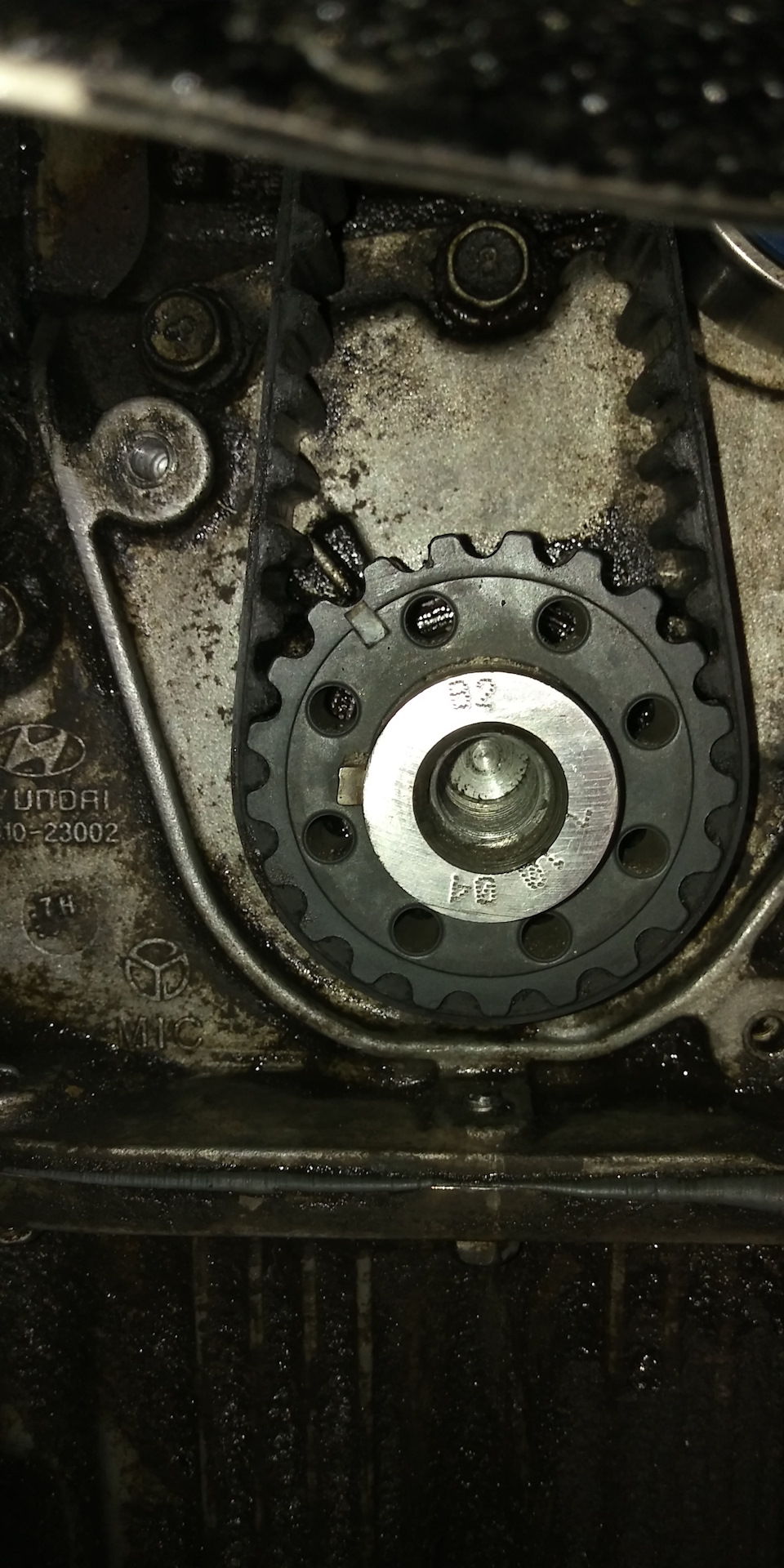 Замена цепи и ремня грм — Hyundai Tucson (JM), 2 л, 2007 года ...