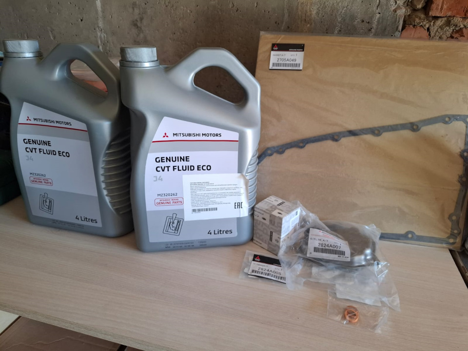 Заменил жидкость вариатора. — Mitsubishi Outlander (3G), 2 л, 2021 года ...