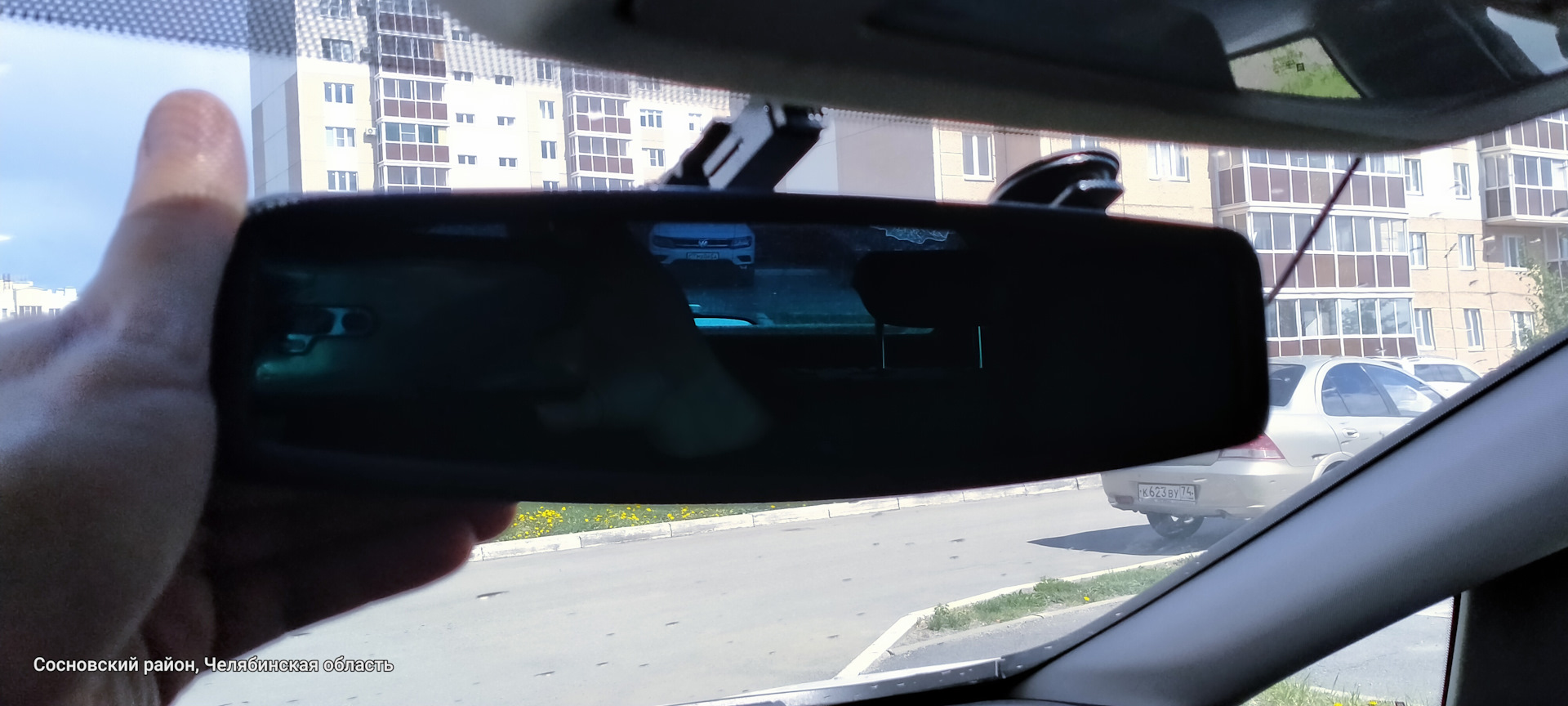 51 Салонное зеркало(с автозатемнением) — Opel Astra J, 1,6 л, 2012 года ...