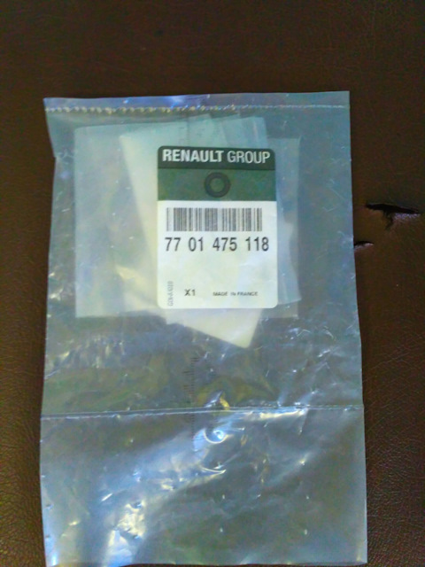 7701475118 Комп прокладок теплообменика 3шт(рез) RENAULT | Запчасти на ...