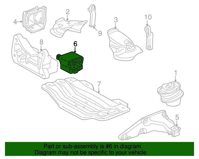 A2122400418 Опора двигателя Mercedes | Запчасти на DRIVE2