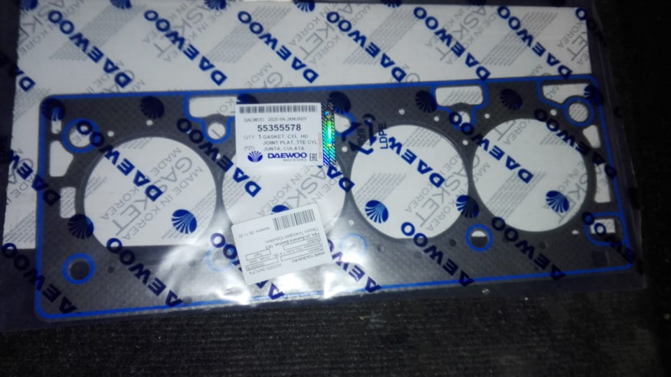 55355578 Прокладка, головка цилиндра GM | Запчасти на DRIVE2