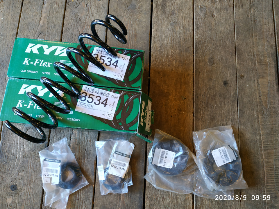 Замена задниих пружин и амортизаторов — Renault Logan (1G), 1,6 л, 2010 ...