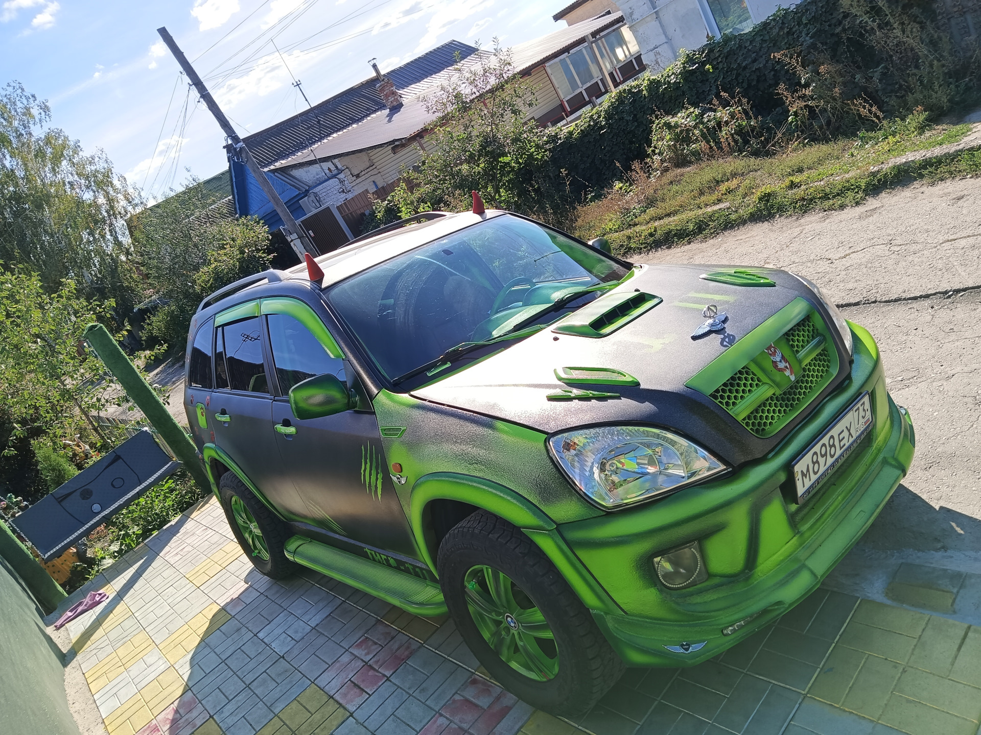 Капот ЧЕРИ ТИГГО Т11 ТЮНИНГ — Chery Tiggo 1, 1,8 л, 2008 года | тюнинг ...